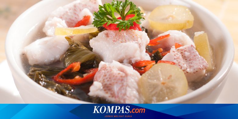 Resep Sup Kakap Merah Fillet Masak Nanas, Hidangan Berkuah Segar