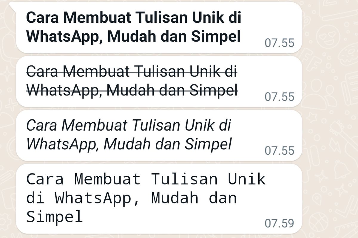 Cara Membuat Tulisan Unik di WhatsApp, Mudah Tanpa Aplikasi