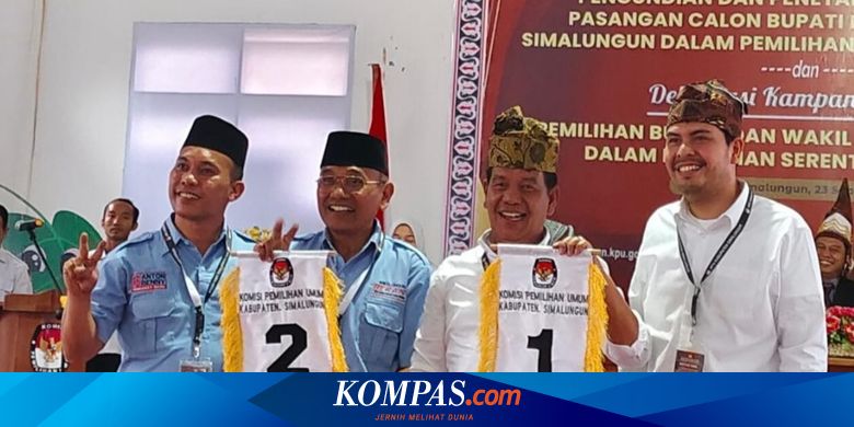 Nomor Urut Pasangan Calon Pilkada Simalungun 2024