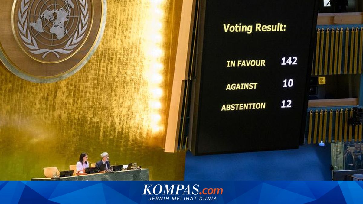 Isi Resolusi PBB Palestina Merdeka, Didukung 142 Negara