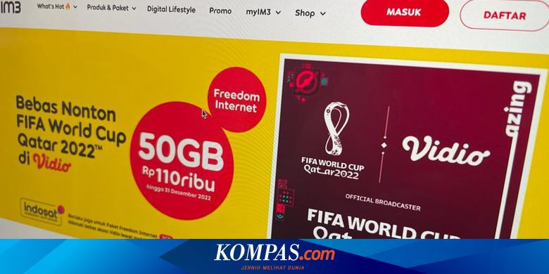 Harga Paket Streaming Piala Dunia 2022 Telkomsel, Indosat, dan Tri ...