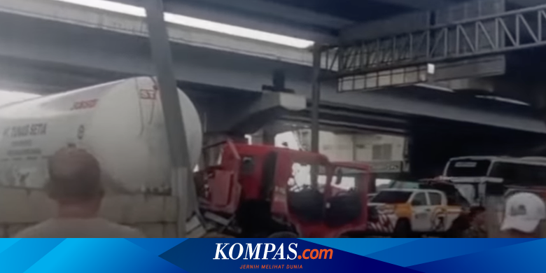 Penyebab Truk Tangki LPG Kecelakaan di Tol Cikunir, Ban Selip