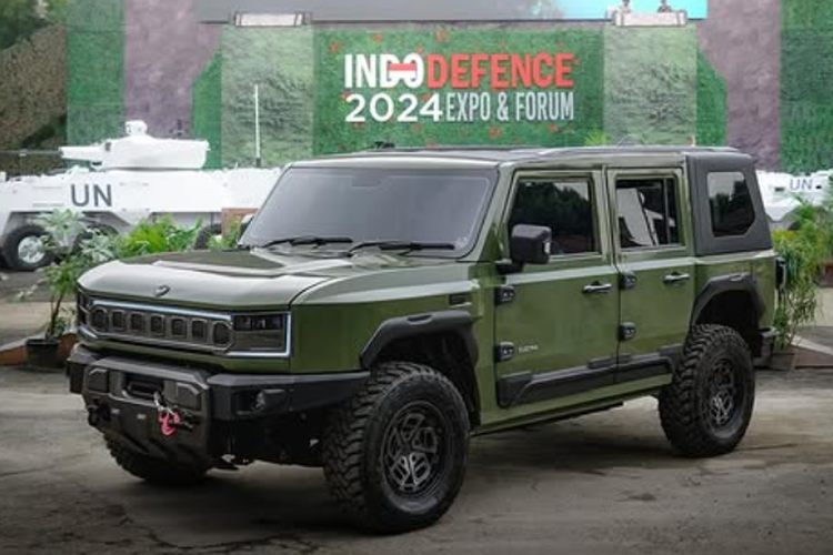 Foto : Kemenhan Buka Peluang Jadikan MV3-EV Pandu Kendaraan Operasional TNI