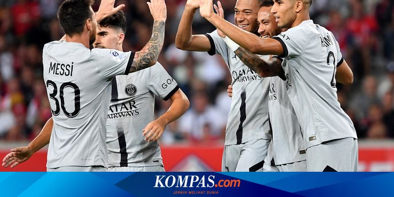Hasil LOSC Vs PSG 1-7: Hujan Gol, Mbappe Hattrick, Messi dkk Bikin Sejarah