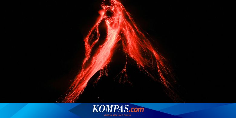 Mayon, Gunung Berapi Paling Aktif di Filipina, Mulai Muntahkan Lahar