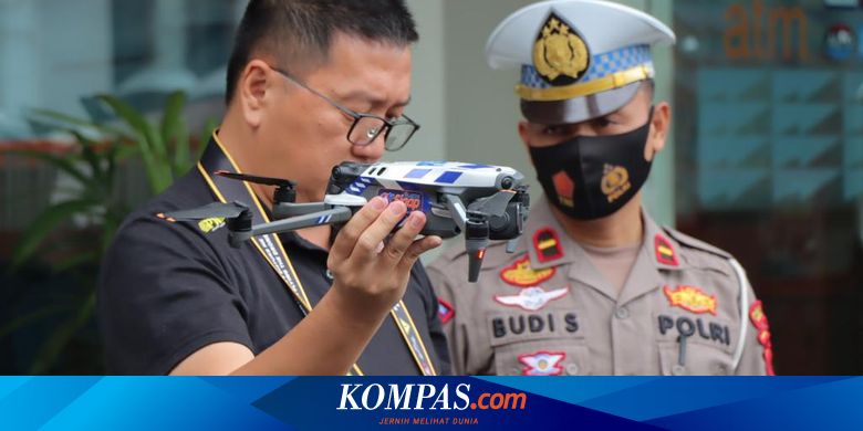 Polresta Tangerang Uji Coba Tilang Elektronik Pakai Drone di 3 Lokasi