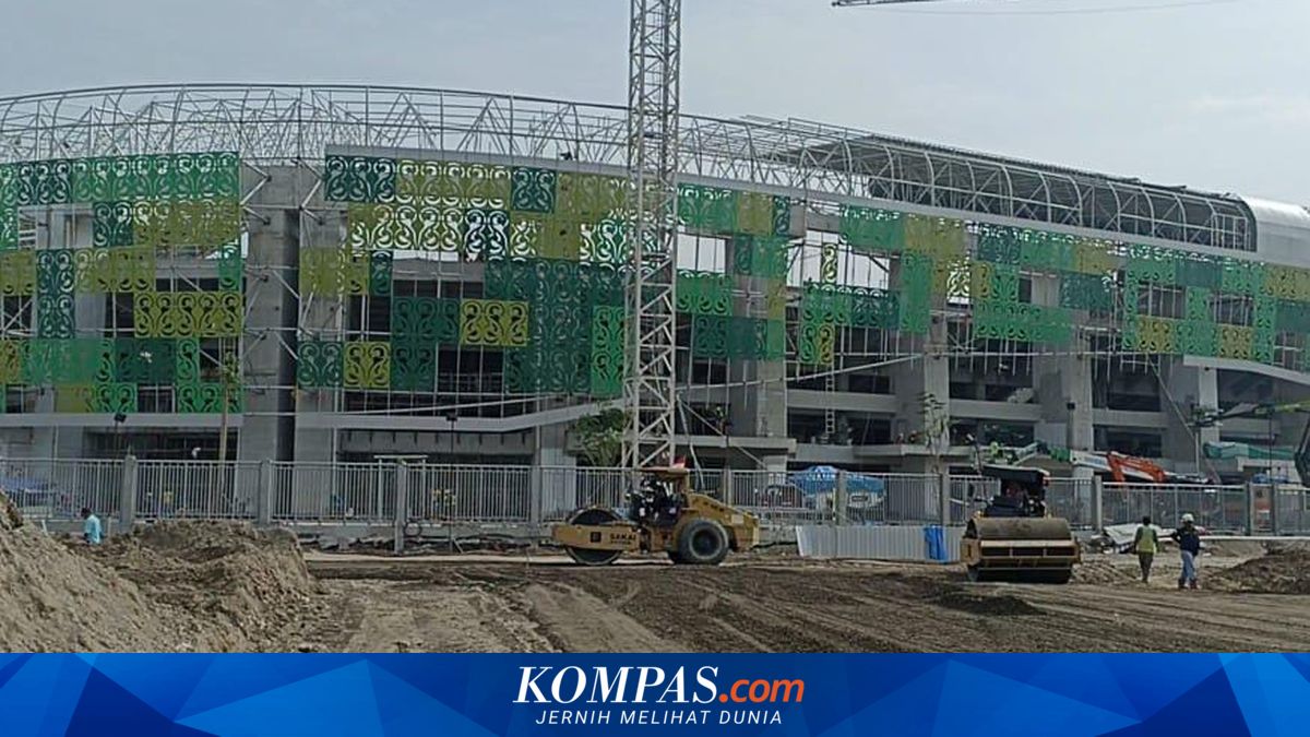 Percepat Pembangunan Stadion Tempat Penutupan PON XXI, Ribuan Pekerja ...