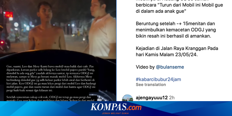 Video Viral ODGJ Mengadang Mobil di Jalan Raya