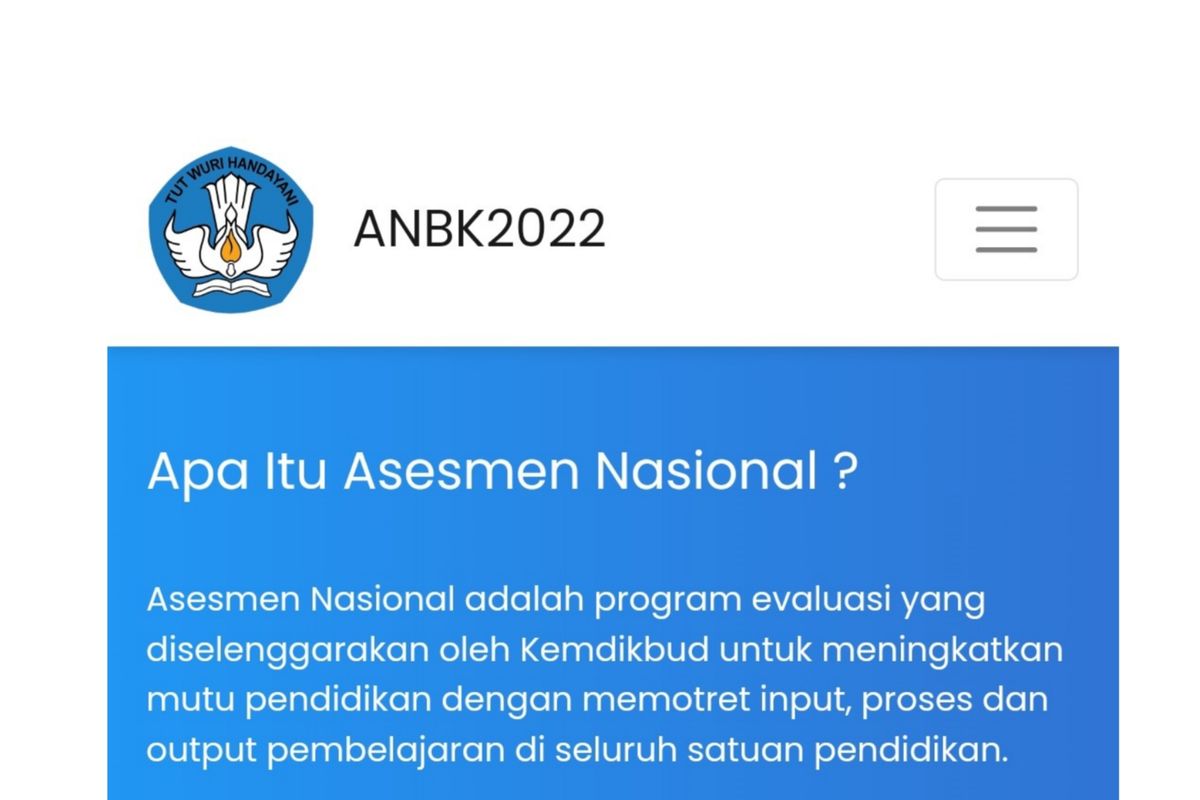 Jadwal ANBK 2022 SMA Berikut Penjelasan Apa Itu ANBK?