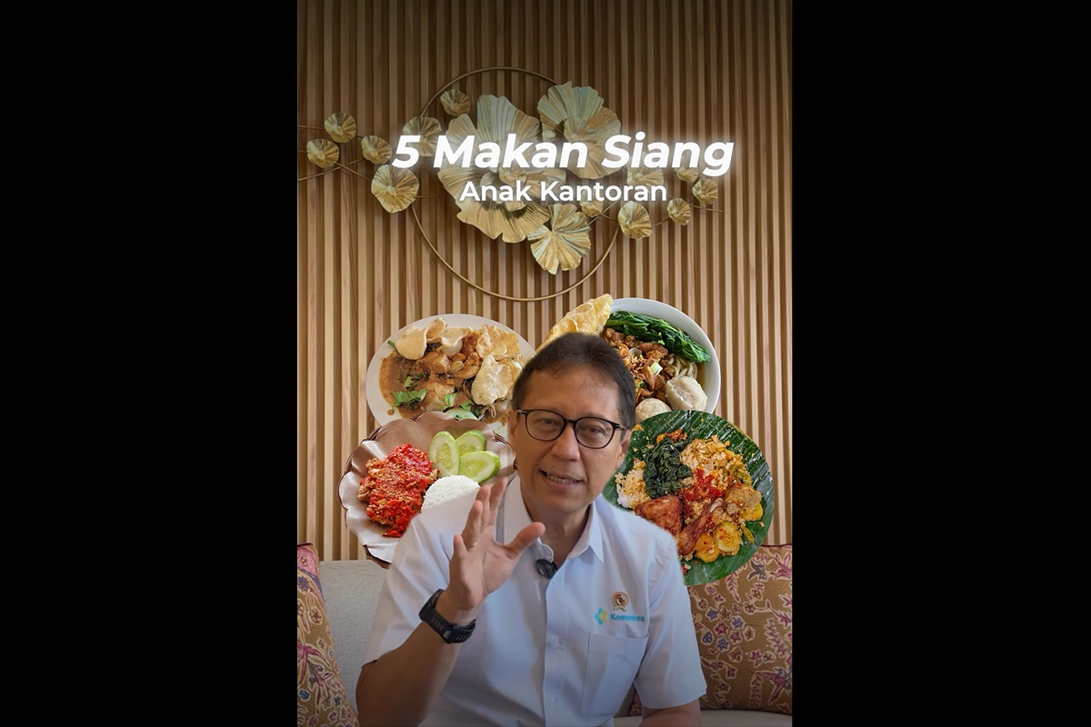 Menkes Beri Rating 5 Menu Makan Siang Pekerja Kantoran, Ada Nasi Boks ...