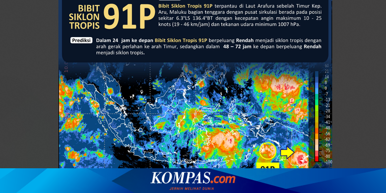 Bibit Siklon 91P Terdeteksi di Indonesia, Apa Dampaknya?