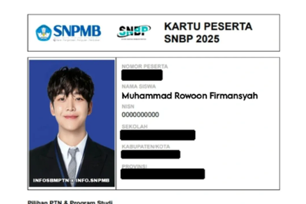 Jadwal, Cara Unduh dan Cetak Kartu Peserta SNBP 2025