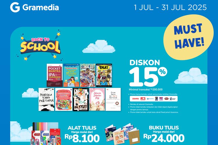 Gramedia World Karawang Hadirkan Promo "Back To School" Diskon hingga ...
