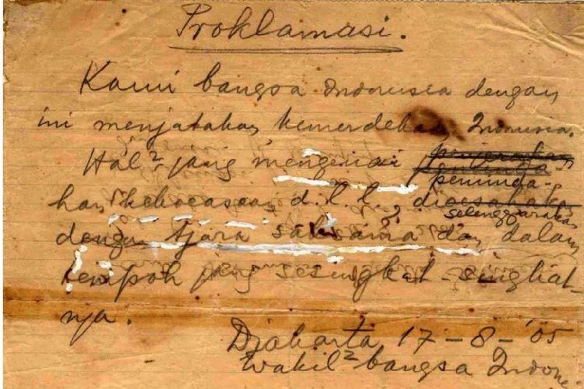 Fungsi Proklamasi Kemerdekaan bagi Bangsa Indonesia