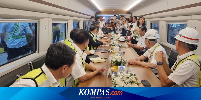 Luhut, Menhub, dan Ridwan Kamil Jajal Kereta Cepat Jakarta-Bandung dengan Kecepatan 350 Km Per Jam