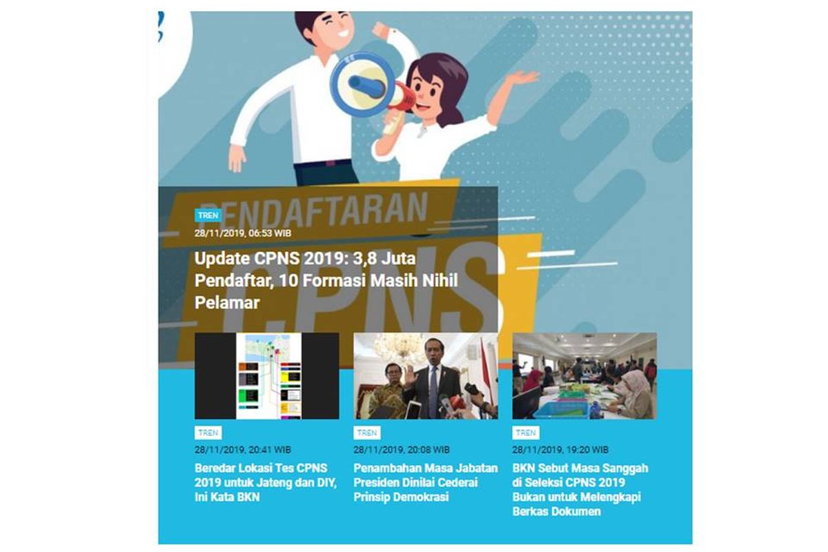 [POPULER TREN] Update CPNS 2019 | 18 Kementerian yang Masih Buka ...