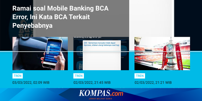 [POPULER TREN] Ramai soal Mobile Banking BCA Error | 10 Daerah Paling ...