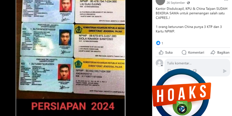 [VIDEO] Beredar Hoaks WN China Punya 3 KTP dan Jadi Bukti Kecurangan Pemilu