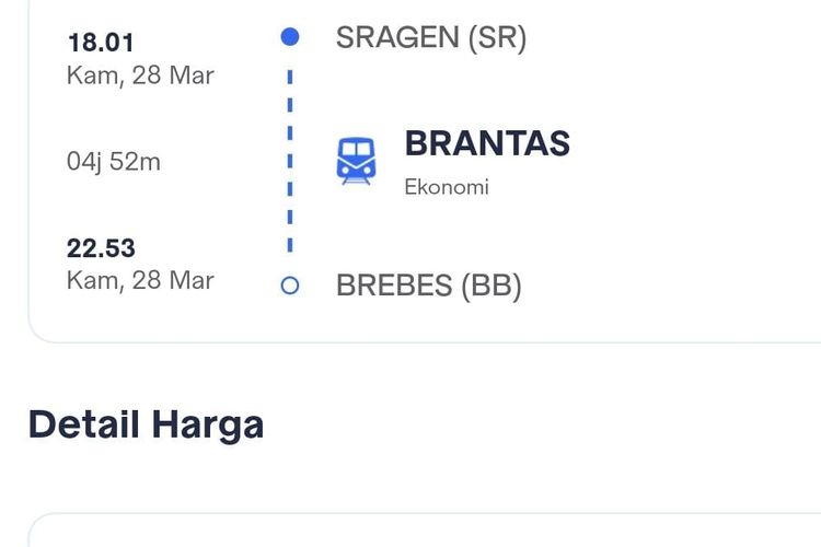 Mengenal Kode C, CA, CB, CC, P, Q, S pada Tiket Kereta Ekonomi