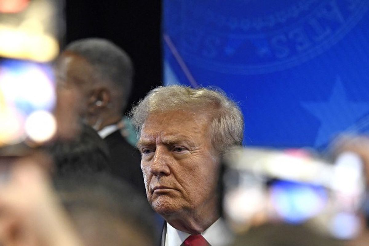 Trump Masuk "Spin Room" Usai Debat Pilpres Amerika, Jarang Dilakukan ...