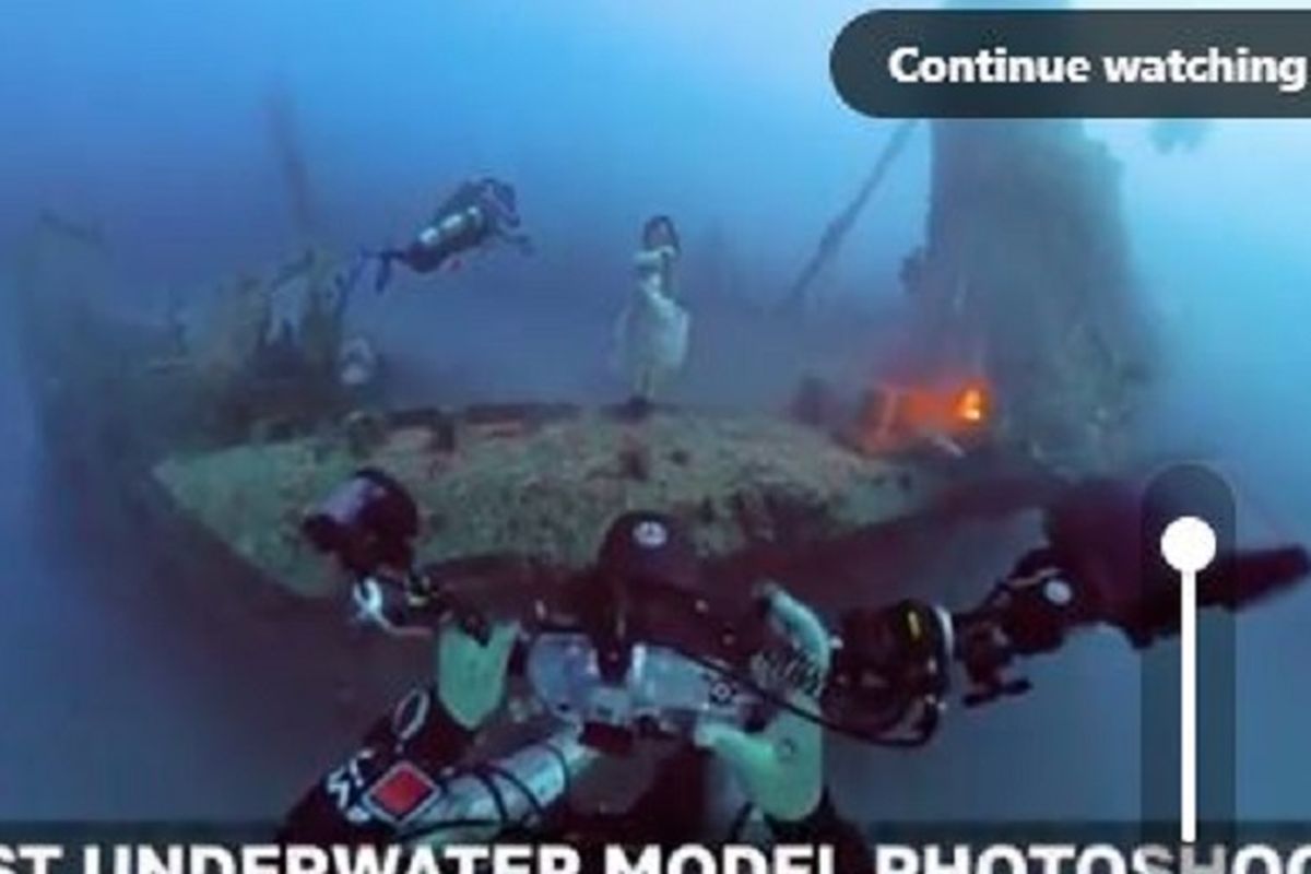 Lakukan Pemotretan di Kedalaman 49,7 Meter di Bawah Air, Fotografer dan ...