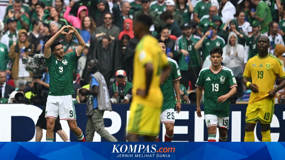 Hasil Meksiko Vs Afrika Selatan 2-0: Hujan Hartu Merah Hiasi Laga Pembuka!