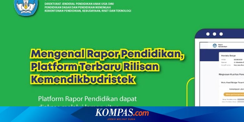 Apa Itu Rapor Pendidikan Kemendikbud? Ini Link dan Cara Mengaksesnya