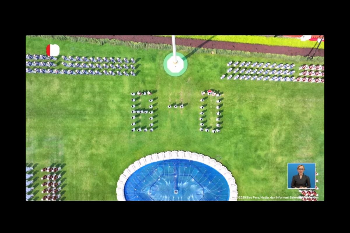 Bentuk Angka 80, Ini Nama Paskibraka Pembawa Baki, Pengerek, Pembentang ...