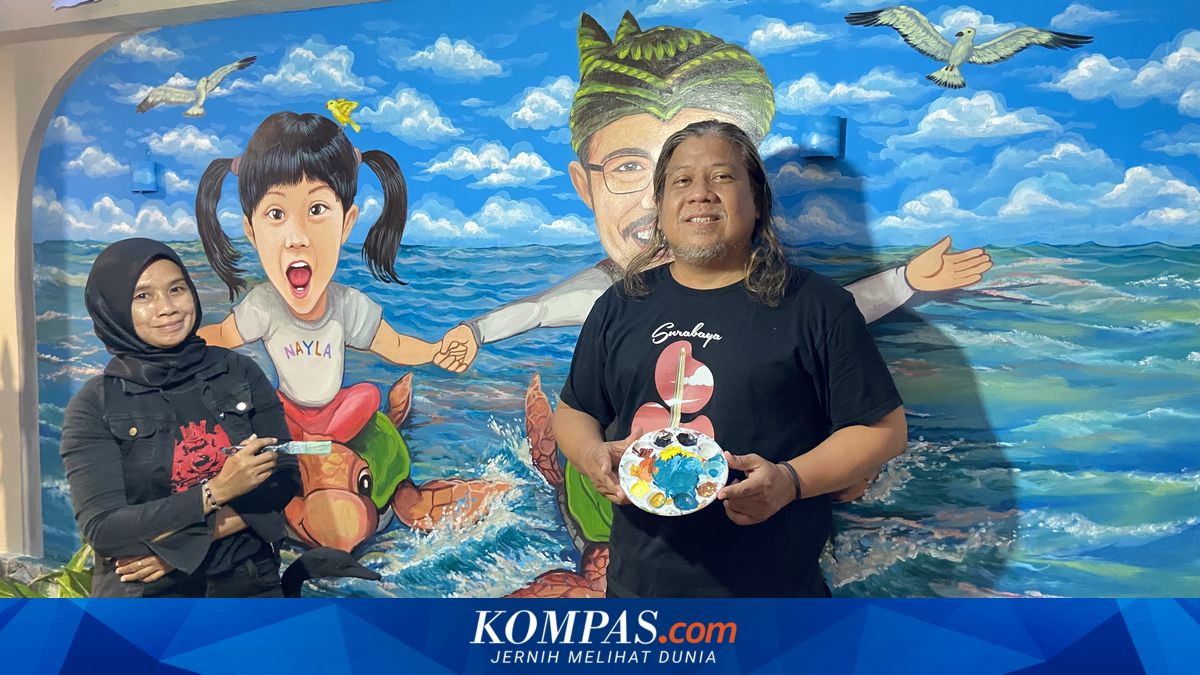 Kisah Pasutri Pelukis di Surabaya Temukan Rasa Cukup pada Keindahan Karya