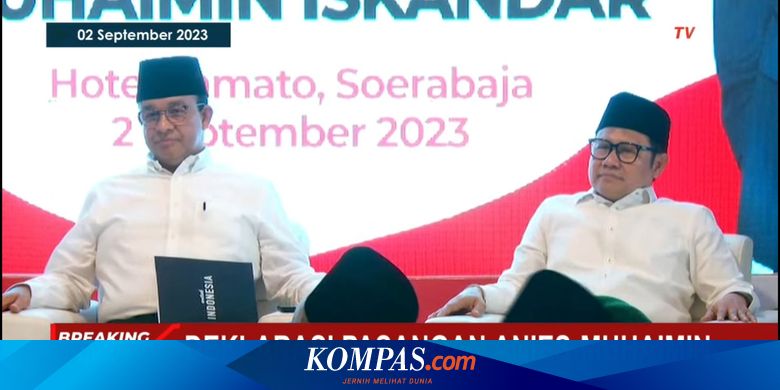 Surya Paloh Resmi Deklarasikan Anies-Cak Imin Bakal Capres-Cawapres 2024