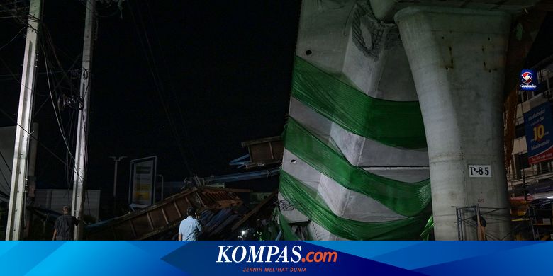 Jalan Layang di Bangkok Runtuh Saat Dibangun, 2 Tewas, 10 Luka-luka