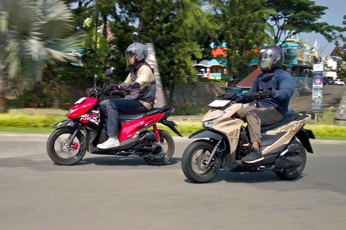 Adu Konsumsi BBM Honda BeAT Street vs Suzuki Nex Crossover
