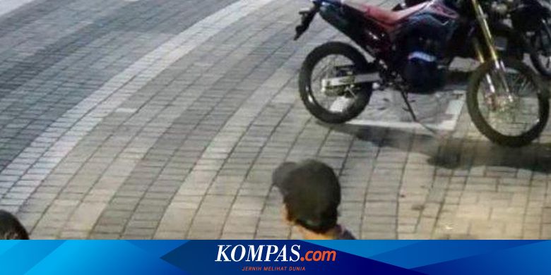 Aksi Pencuri Gondol Motor Trail Pegawai Diskominfo Surabaya Terekam