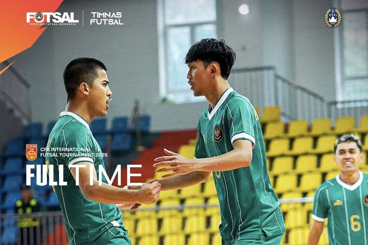 Timnas Futsal Indonesia Libas Kamboja 5-1 di Turnamen Internasional CFA