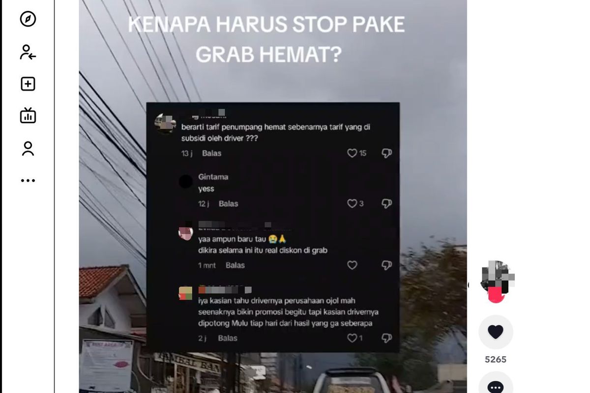Ramai soal Tarif Grab Hemat Disebut Disubsidi oleh "Driver", Ini ...