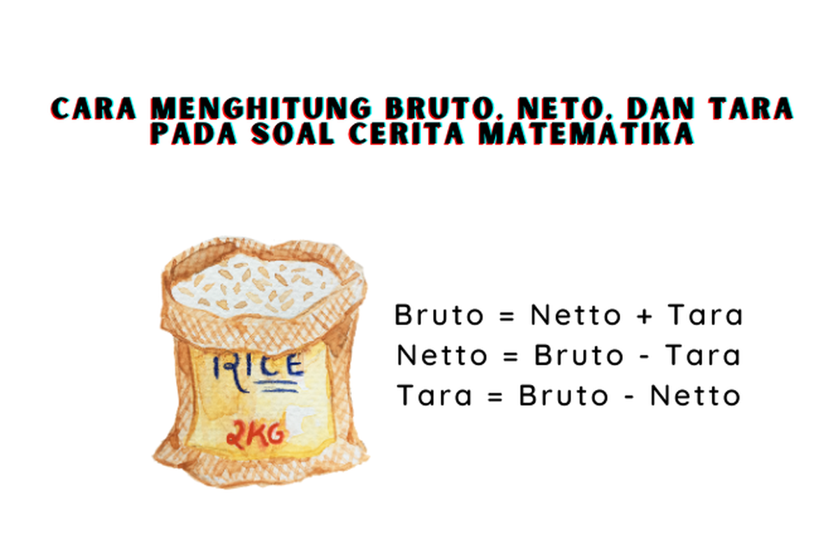 Cara Menghitung Bruto, Netto, dan Tara pada Soal Cerita Matematika