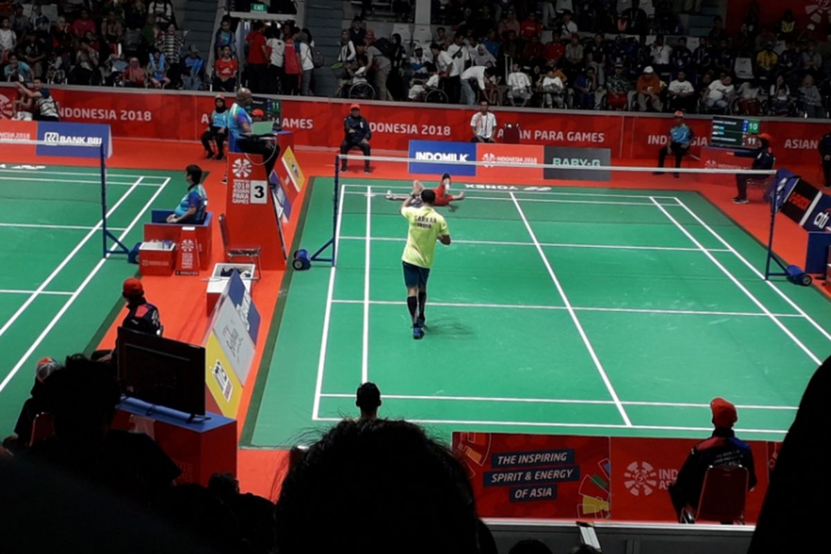 Jatuh Bangun Ukun Warnai Kelolosannya ke Final Para Bulu Tangkis