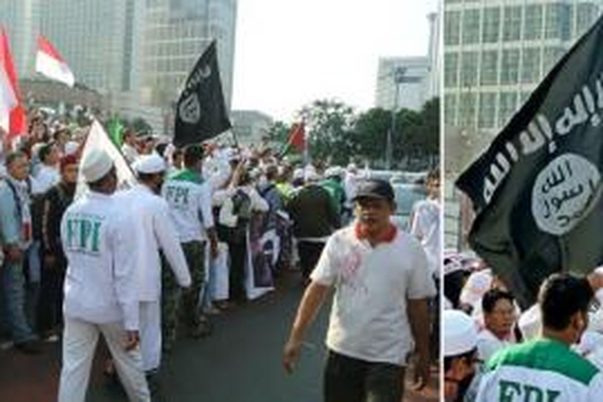 Dipertanyakan, Ada Bendera ISIS Saat Aksi Dukung Palestina di Bundaran HI