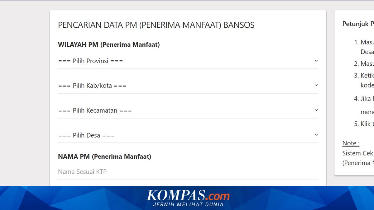 Cek Bansos PKH BPNT 2025 di Link Resminya, Kapan Cair?