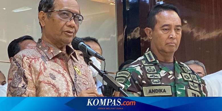 Mahfud Perintahkan Panglima TNI Tindak Prajurit Anarkistis pada Tragedi ...