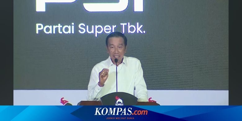 Jokowi Sebut PSI Partai Super Tbk, Apa Itu?