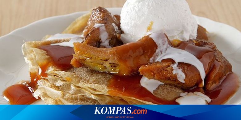 Resep Crepes Pisang Gula Merah, Camilan Sederhana Masak Pakai Teflon