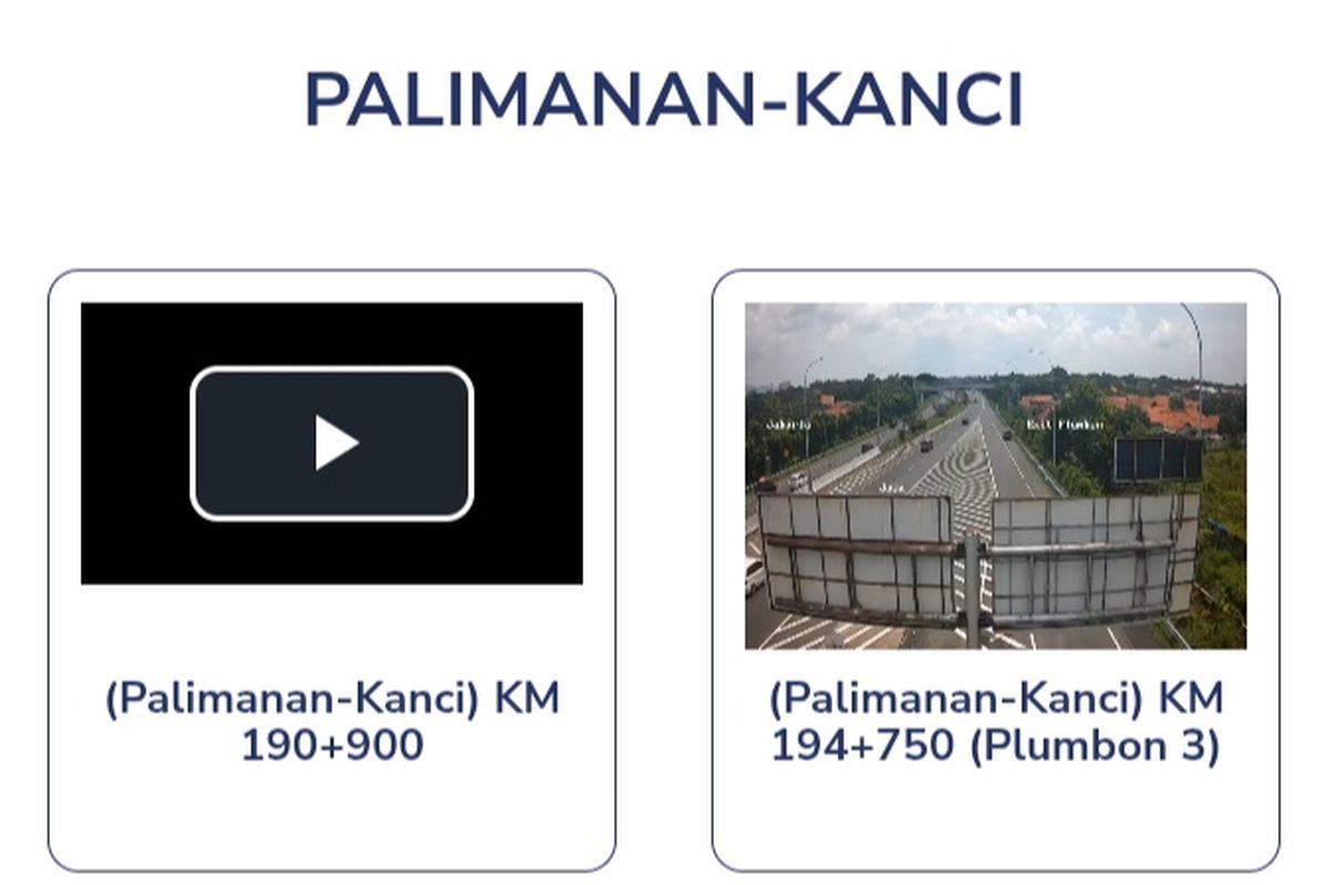 Pantau Lalin Arus Balik, Anda Bisa Cek CCTV Jalan Tol secara Online