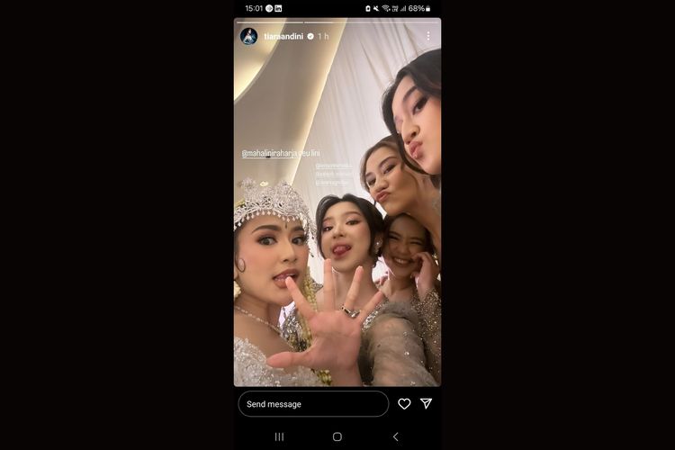 Jadi Bridesmaid Pernikahan Mahalini dan Rizky Febian, Tiara Andini: Ceu ...
