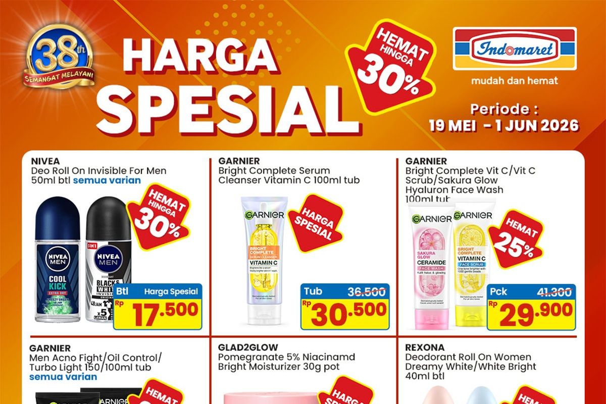 Promo Indomaret Body Care 19 Mei-1 Juni 2026, Nivea Deo Roll Diskon 30 ...