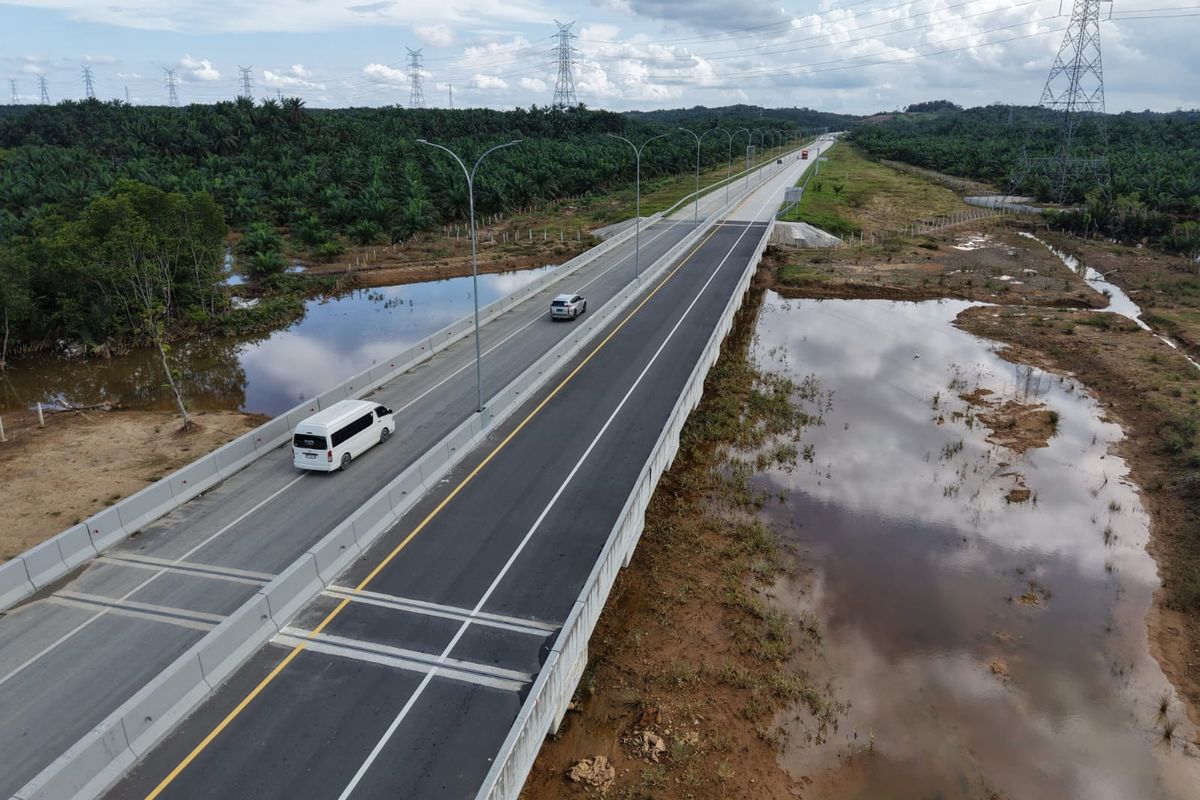 Jalan Lintas Timur di Sumatera Utara Sudah Bisa Dilalui