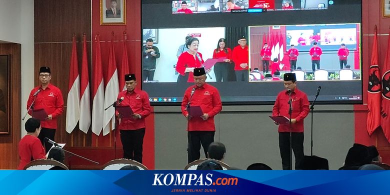Megawati Lantik Ganip Warsito Jadi Kepala Baguna Gantikan Max Ruland ...