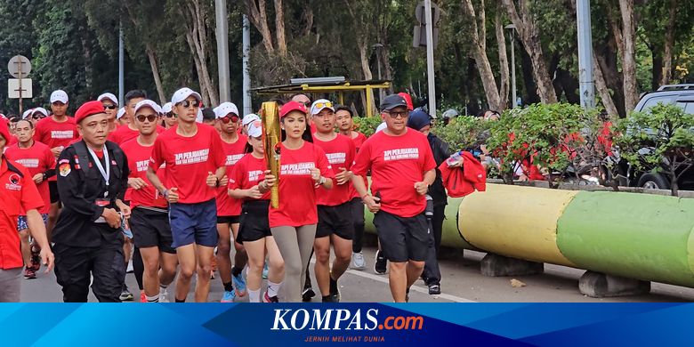 Diterima Hasto, Pawai Obor Api Abadi dari Mrapen sampai di Jakarta ...