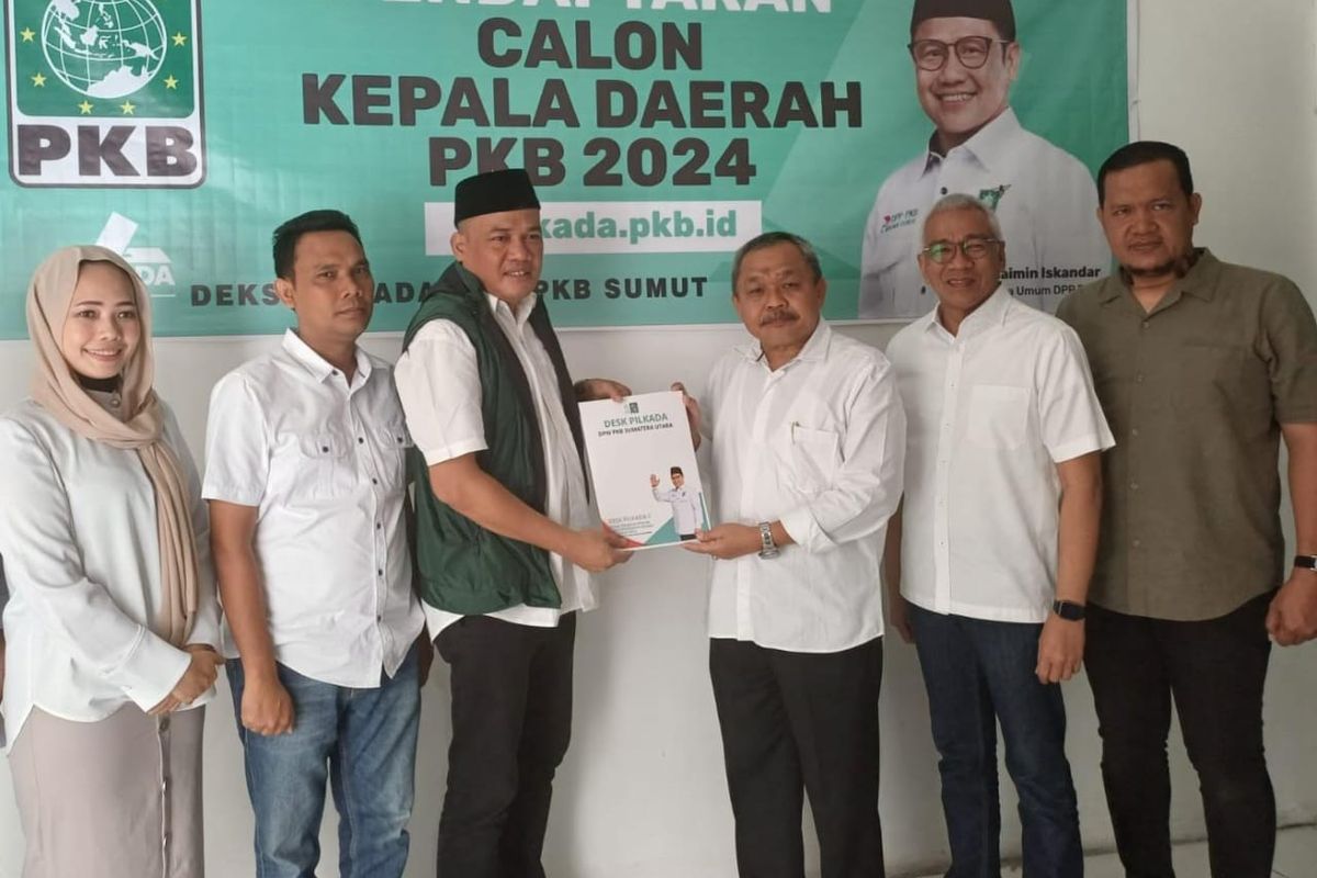 Giliran Edy Rahmayadi Ambil Formulir Pendaftaran Pilkada Sumut di PKB
