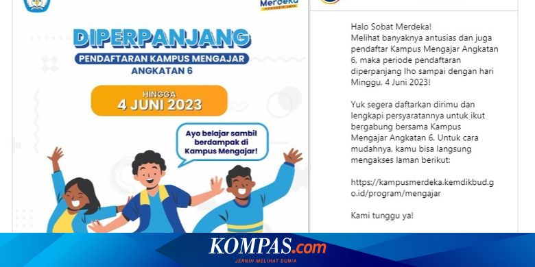 Berita Harian Kampus Mengajar Angkatan 6 Terbaru Hari Ini - Kompas.com